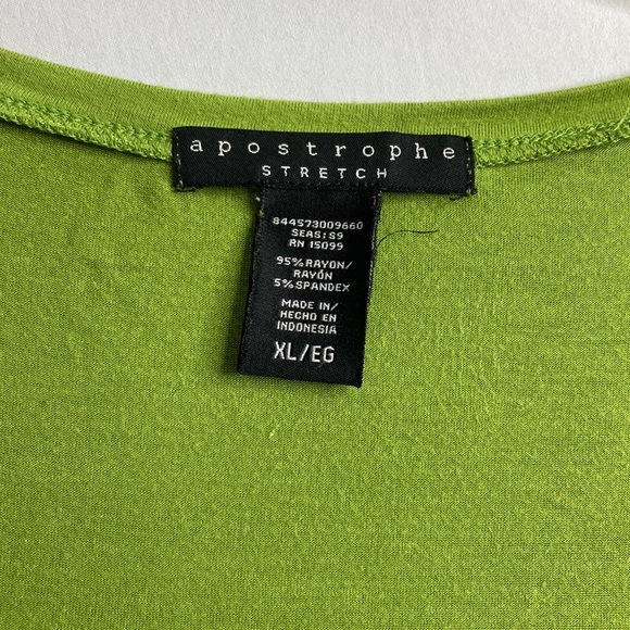 Apostrophe | Tops | Apostrophe Womens Short Sleeve Shirt Green | Poshmark